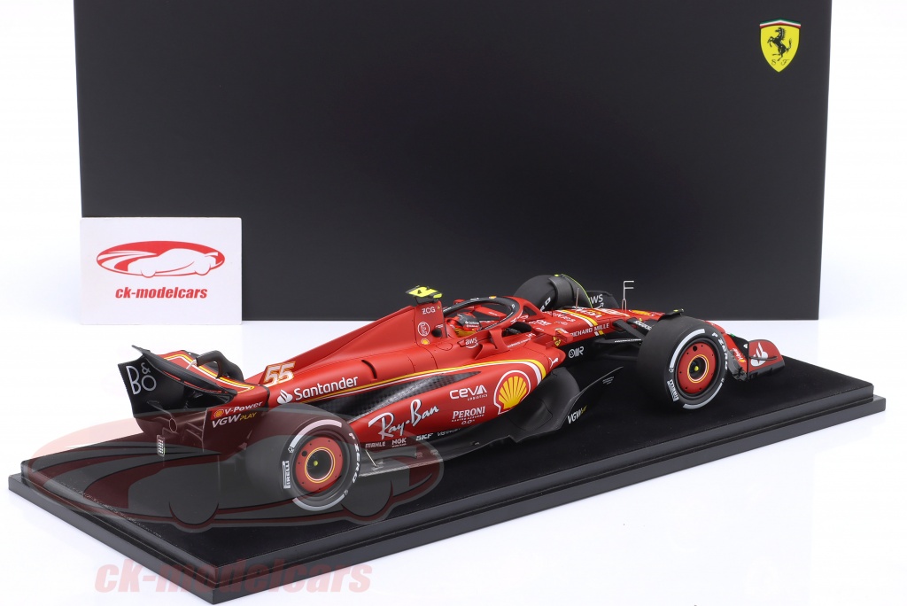 LookSmart 1:18 Carlos Sainz jr. Ferrari SF-24 #55 第三名 巴林 GP 公式 1 2024 ...