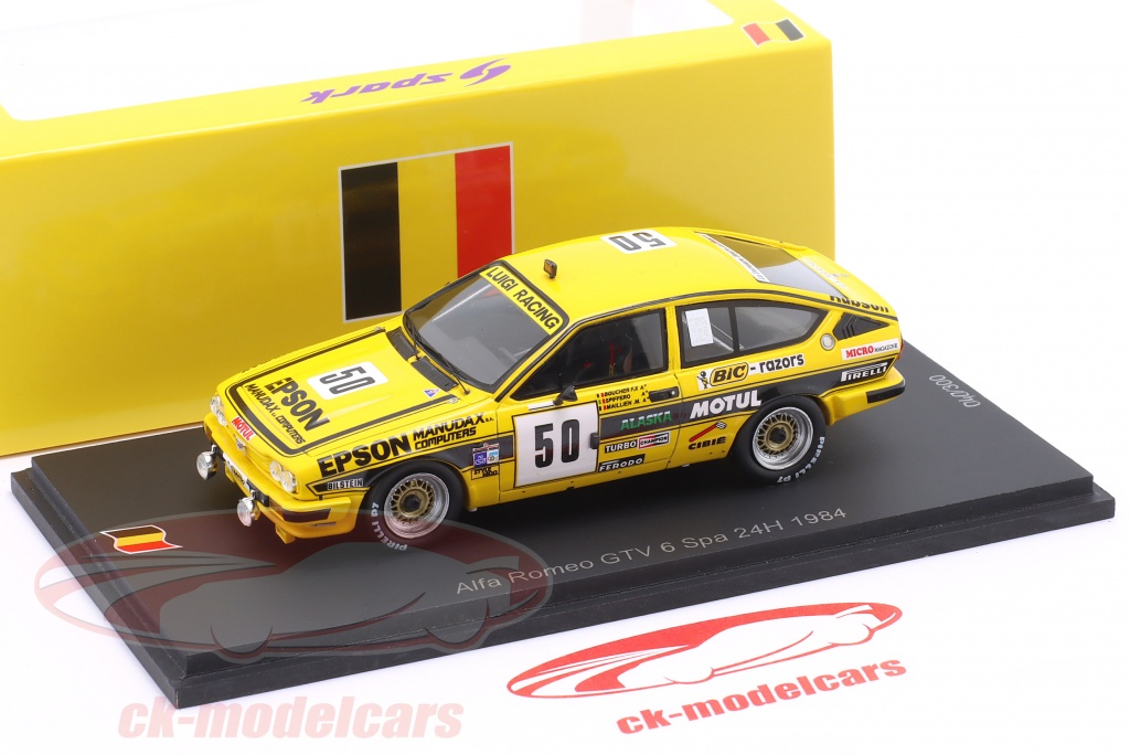 Spark 1:43 Alfa Romeo Alfetta GTV6 #50 24h Spa 1984 Luigi Racing SB421 ...