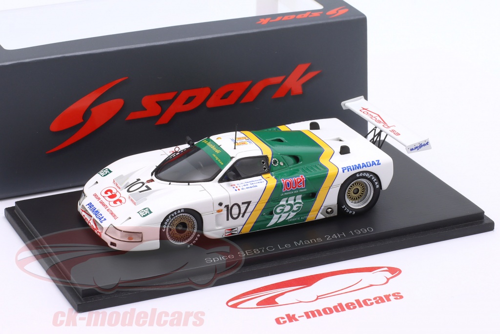 Spark 1:43 Spice SE86C #107 24h LeMans 1990 Lombardi, Morin, de Lesseps ...