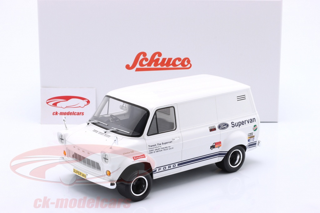 Schuco 1:18 Ford Transit Supervan 1 Baujahr 1979 weiß 450066000 Modellauto 450066000 9581677106604