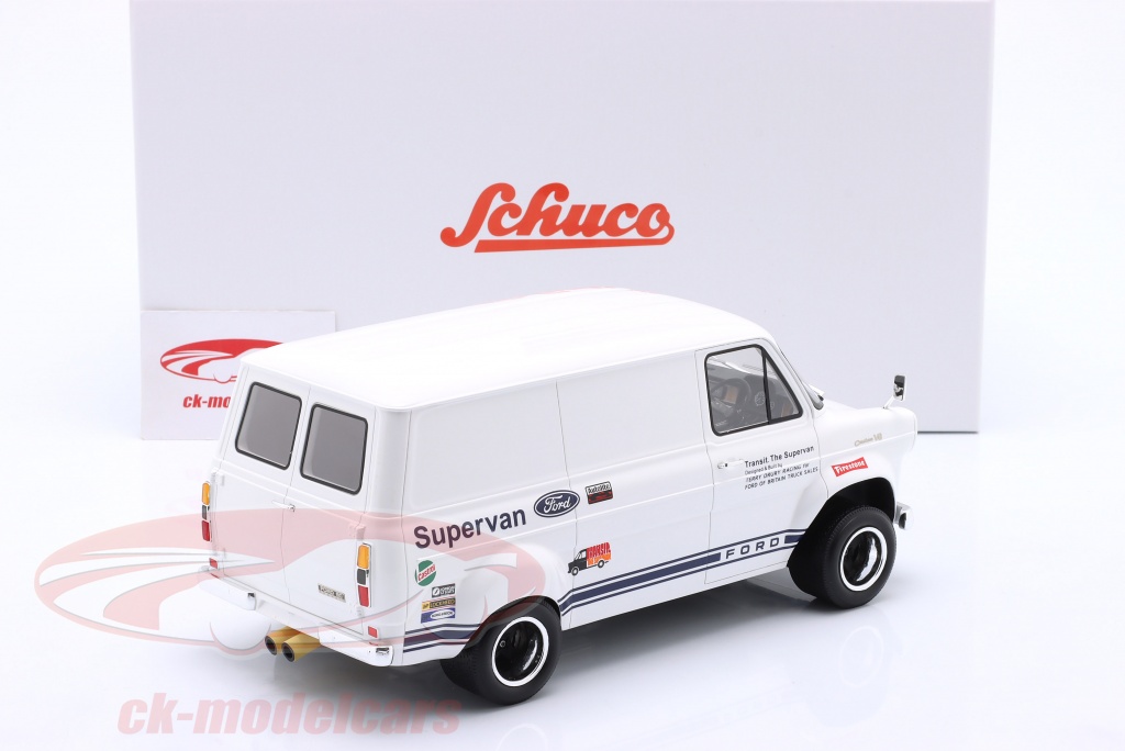 Schuco 1:18 Ford Transit Supervan 1 Baujahr 1979 weiß 450066000 Modellauto 450066000 9581677106604