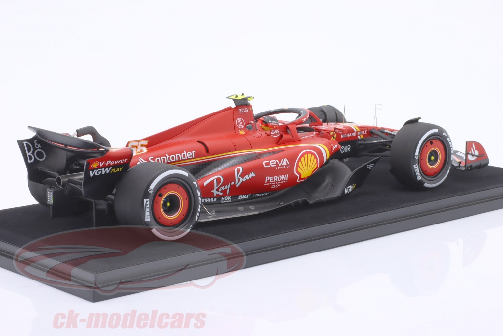 LookSmart 1:18 Carlos Sainz jr. Ferrari SF-24 #55 第三名 巴林 GP 公式 1 2024 ...