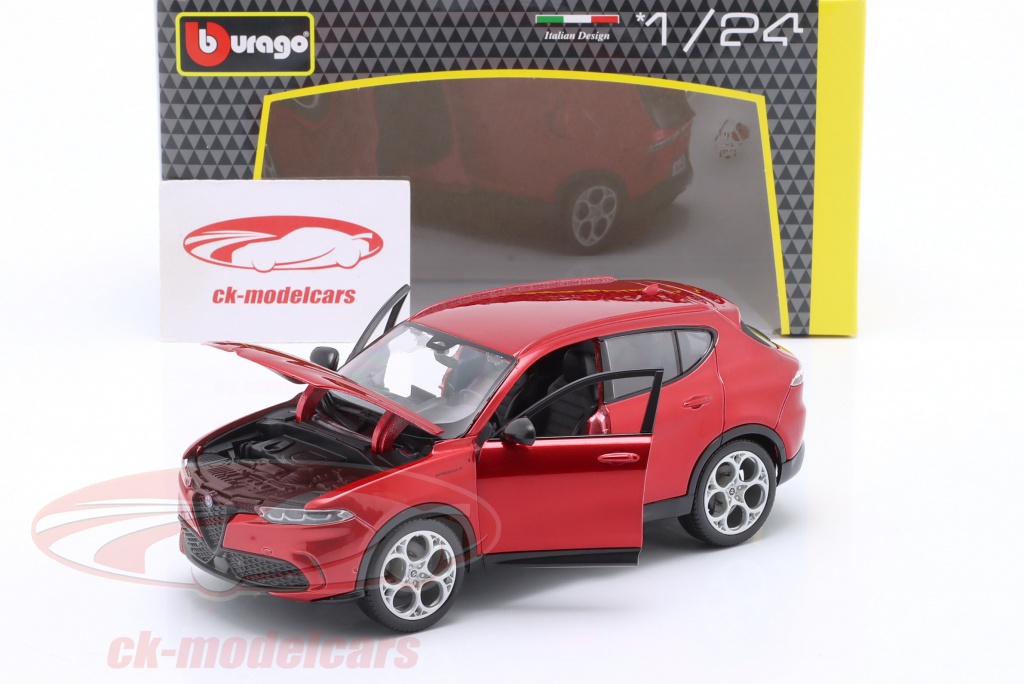 Bburago 1:24 Alfa Romeo Tonale SUV 建造年份 2022 红色的 18-21109 模型 汽车 18 ...