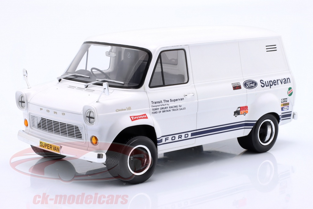 Schuco 1:18 Ford Transit Supervan 1 year 1979 white 450066000 model car 450066000 9581677106604