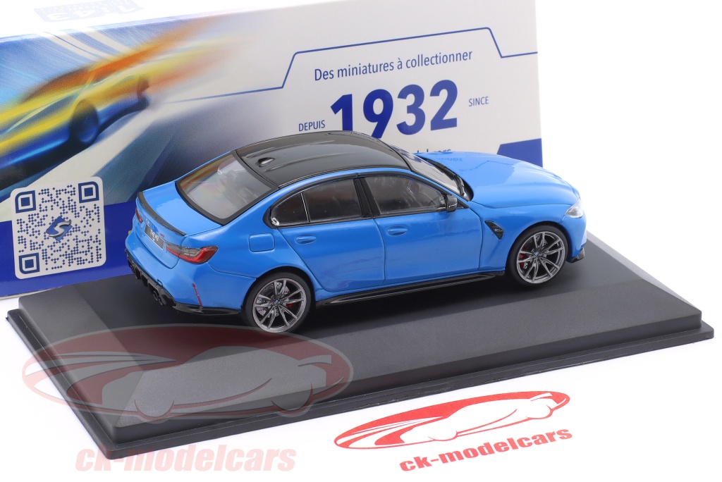 Solido 1:43 BMW M3 Sedan (G80) Competition 建造年份 2023 Santorini 蓝色的 S4315302 模型 汽车 S4315302 ...