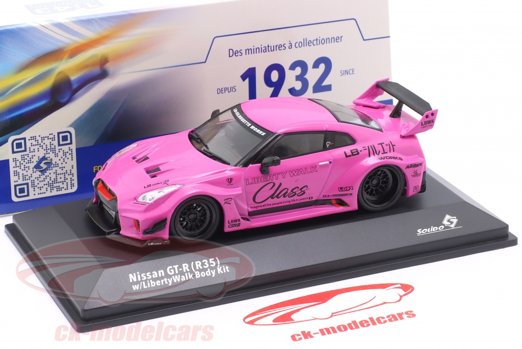 Solido 1:43 Nissan GT-R (R35) LB-Silhouette Works 2019 pink S4311210 Modellauto S4311210 ...
