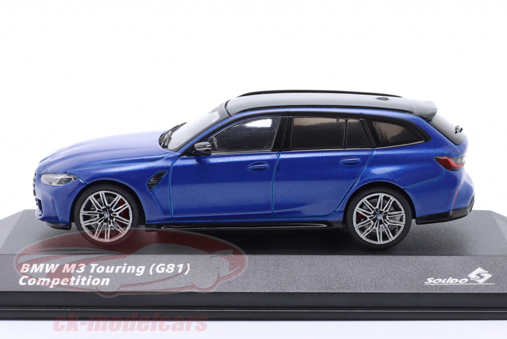 Solido 1:43 BMW M3 Touring (G81) Competition year 2023 San Marino blue S4315402 model car ...