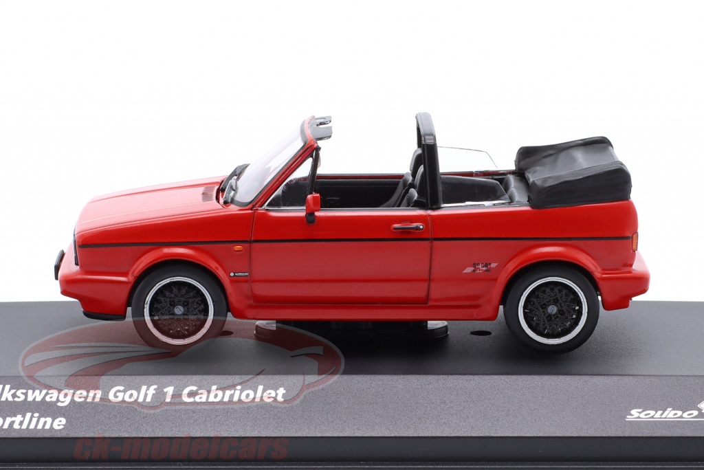 Solido 1:43 Volkswagen VW Golf I Cabriolet Sportline Baujahr 1992 rot ...
