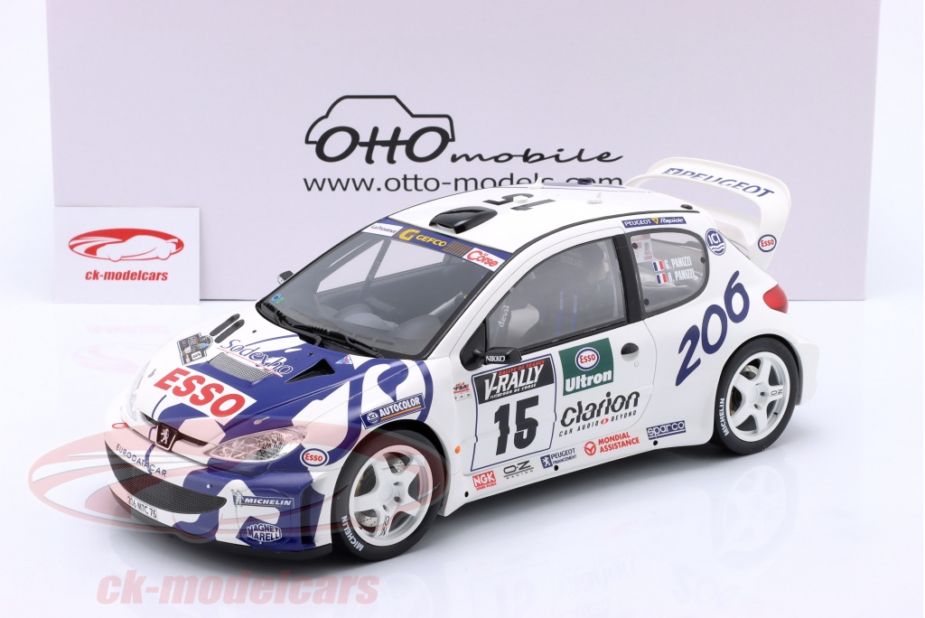 Ottomobile 1:12 Peugeot 206 WRC #15 Rallye Tour de Corse 1999 Panizzi ...