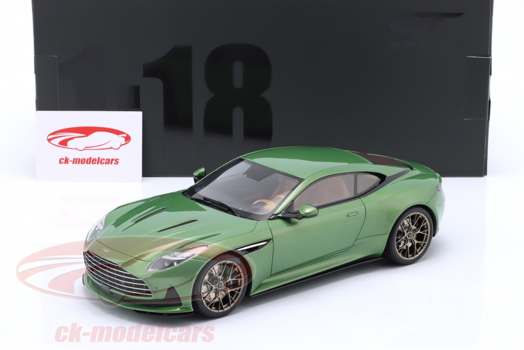 GT-SPIRIT 1:18 Aston Martin DB12 Vantage year 2023 green metallic GT466 ...