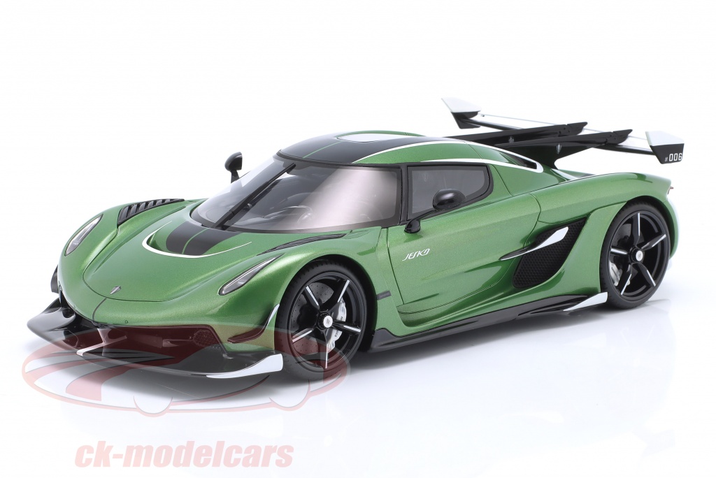 GT-SPIRIT 1:18 Koenigsegg Jesko Baujahr 2024 grün metallic / weiß GT927 ...