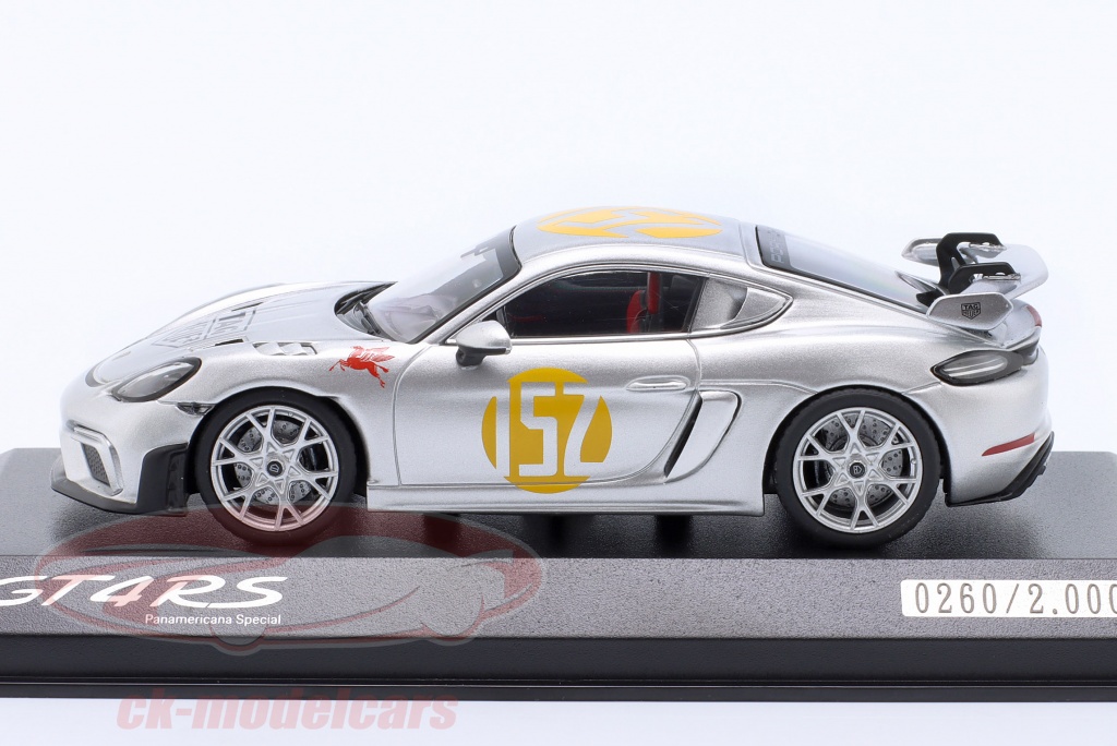 Minichamps 1:43 Porsche 718 (982) Cayman GT4 RS #152 Tribute Carrera ...