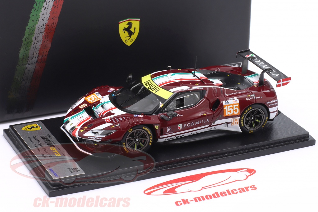 LookSmart 1:43 Ferrari 296 GT3 #155 24h LeMans 2024 Laursen, Laursen, Taylor LSLM186 Modellauto ...