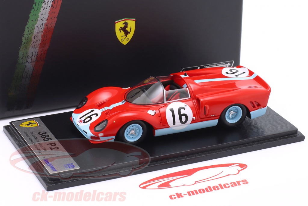 LookSmart 1:43 Ferrari 365 P2 Spyder #16 24h LeMans 1966 Attwood, Piper ...