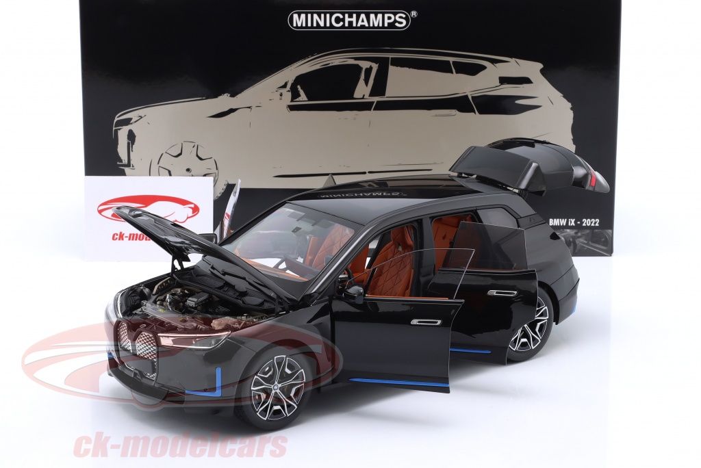 Minichamps 1:18 BMW iX (i20) year 2022 black metallic 110023101 model ...