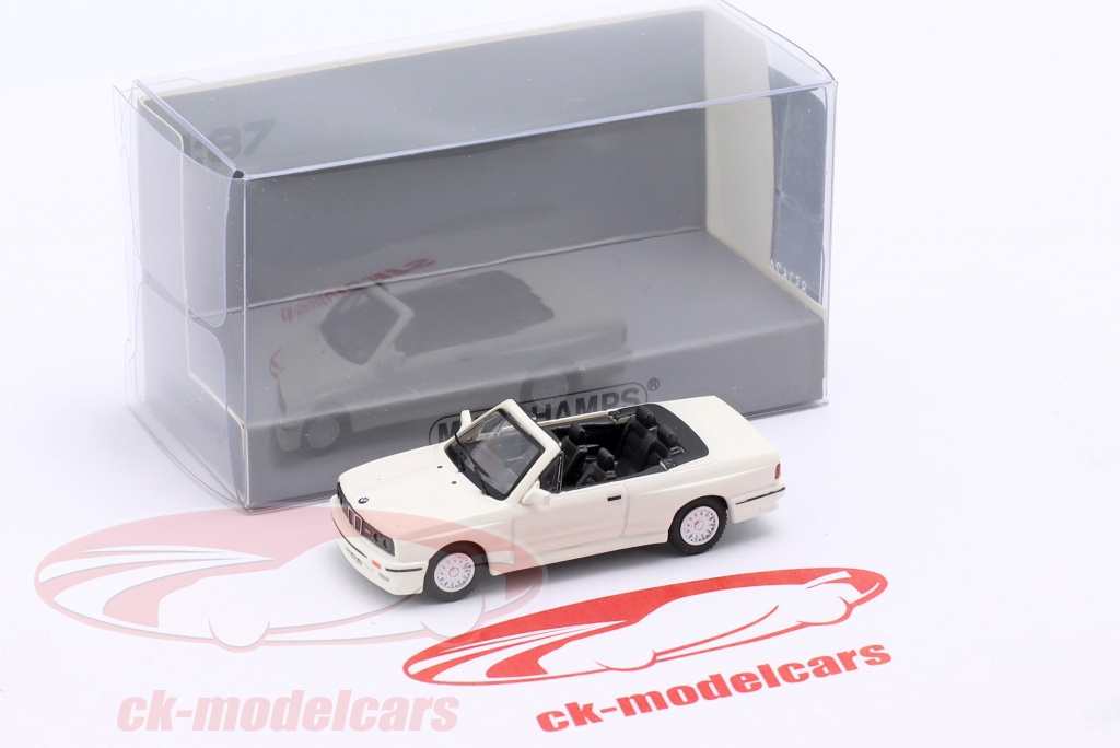 Minichamps 1:87 BMW M3 (E30) Cabriolet year 1988 white 870020231 model ...