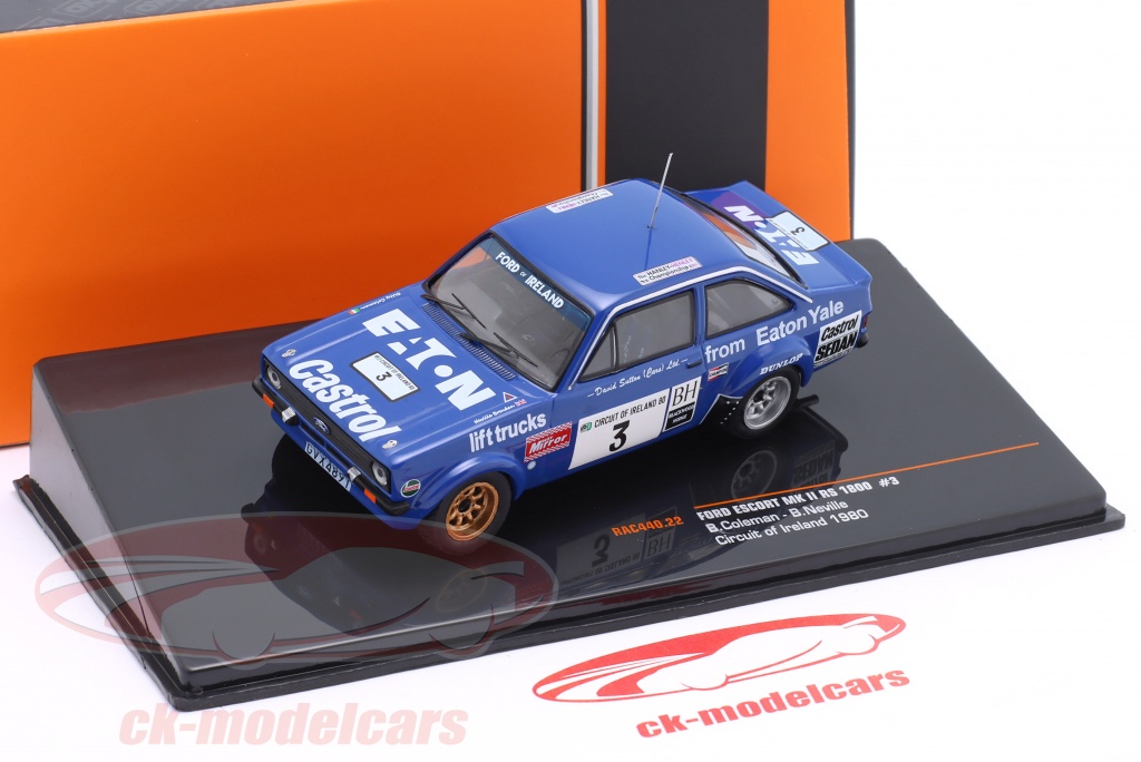 Ixo 1:43 Ford Escort RS 1800 MK2 #3 Rallye Circuit of Ireland 1980 ...
