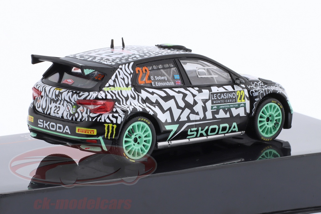 Ixo 1:43 Skoda Fabia RS Rally2 #22 Rallye Monte Carlo 2024 Solberg ...