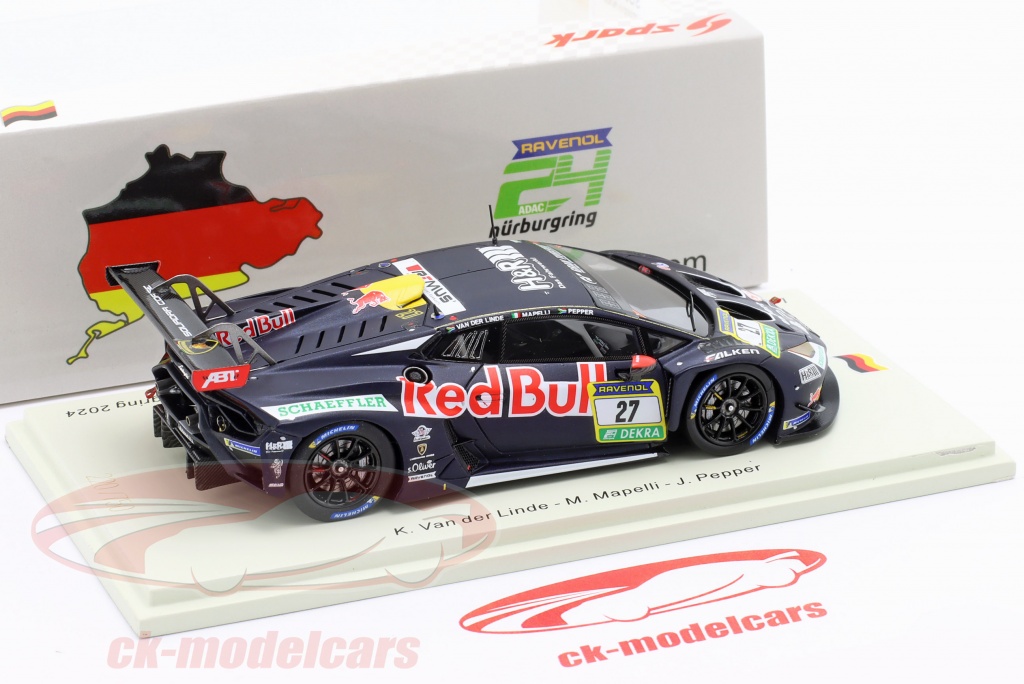 Spark 1:43 Lamborghini Huracán GT3 Evo2 #27 5° 24h Nürburgring 2024 Red ...