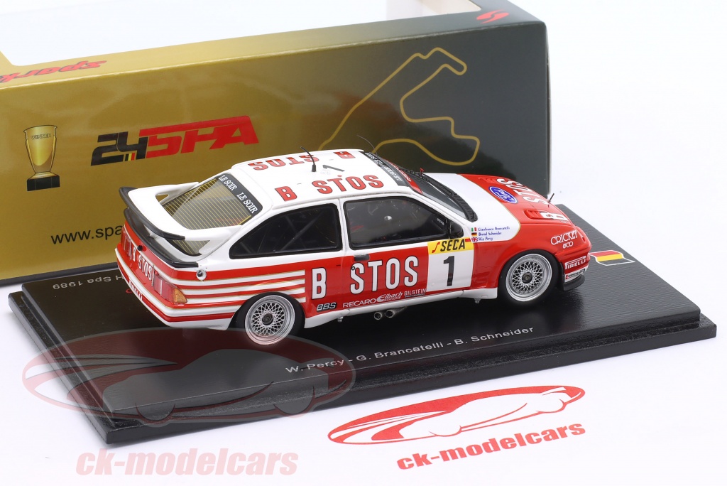 Spark 1:43 Ford Sierra RS 500 Cosworth #1 gagnant 24h Spa 1989 Bastos ...