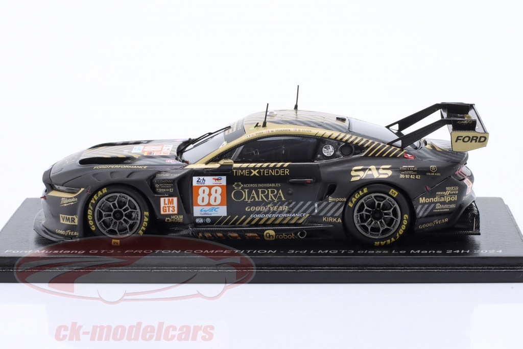 Spark 1:43 Ford Mustang GT3 #88 3rd LMGT3 24h LeMans 2024 Olsen ...