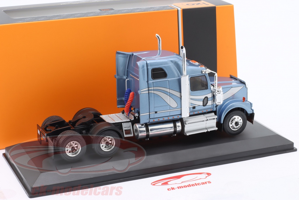 Ixo 1:43 Western Star 4900 Truck 建造年份 1997 浅蓝色 金属的 和 装饰风格 TR199.22 模型 ...