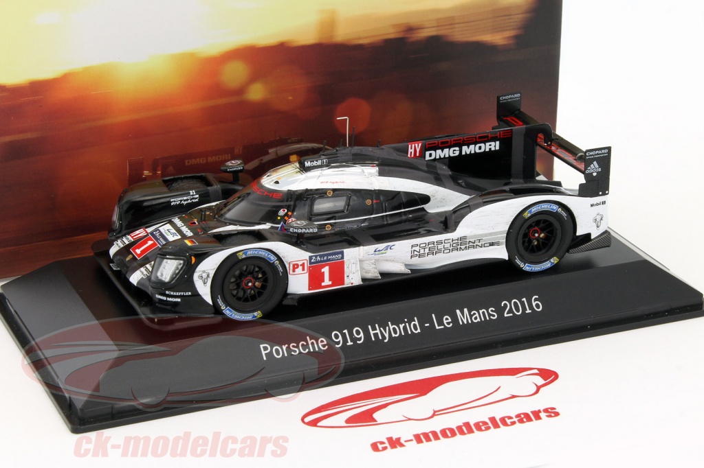 Spark 1:43 Porsche 919 Hybrid #1 24h LeMans 2016 Dirty Version Signature Edition CK93058 ...