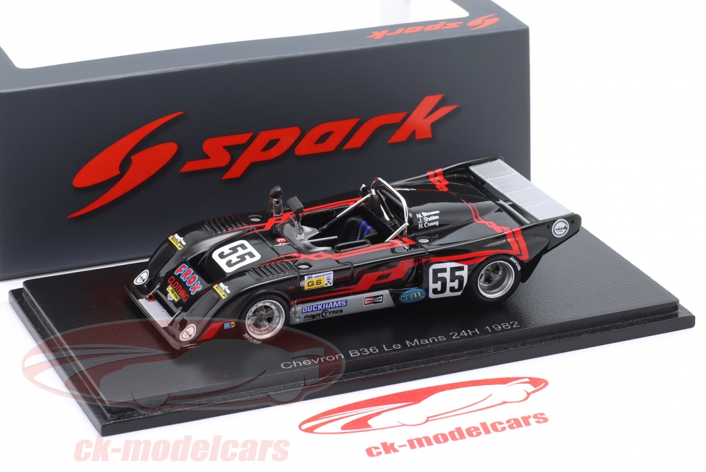 Spark 1:43 Chevron B36 #55 24h LeMans 1982 Birrane, Sheldon, Crang ...