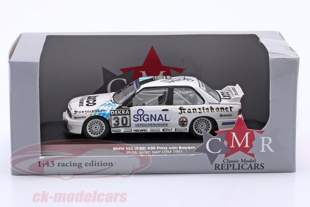 CMR 1:43 BMW M3 E30 #30 DTM 1991 Leopold prince from Bavaria /2nd ...