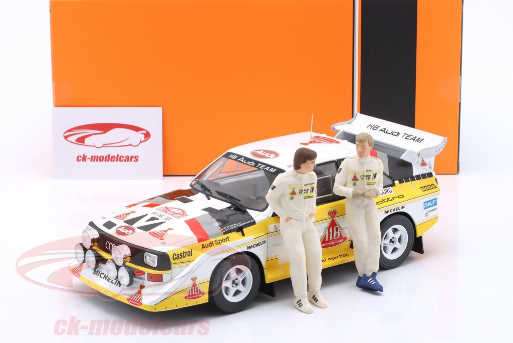 Ixo 1:18 Set: Audi Sport Quattro #2 4th Rallye Monte Carlo 1986 with ...