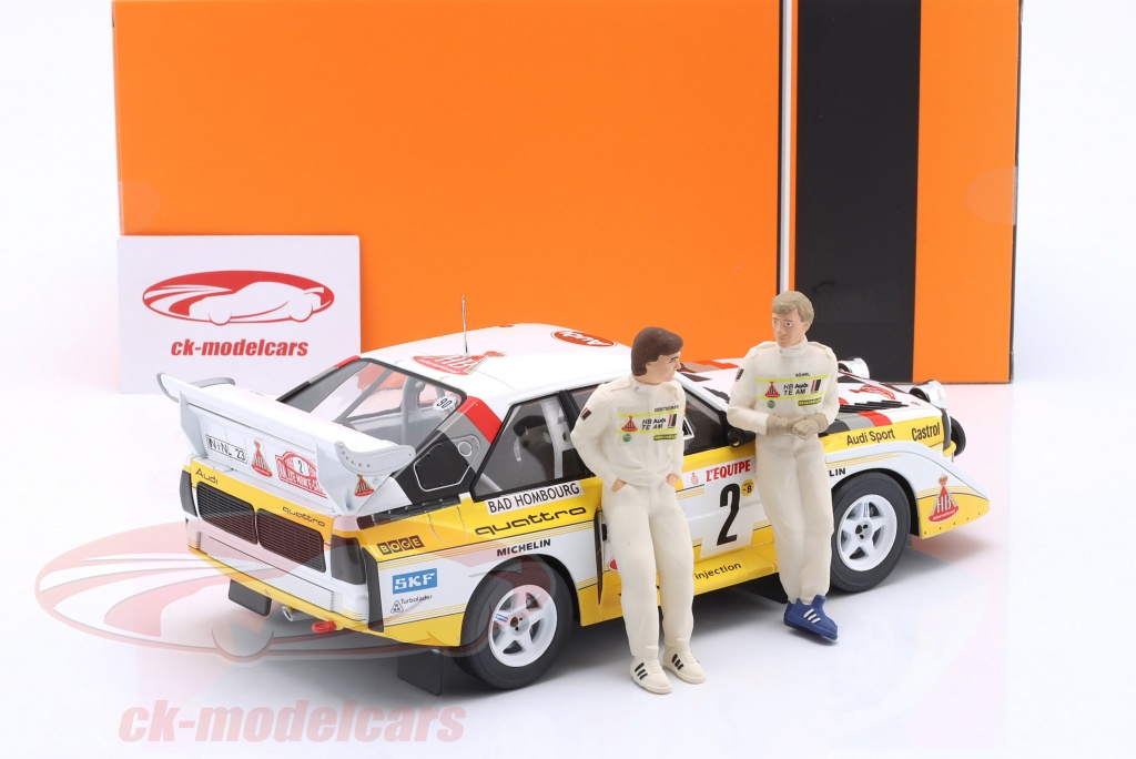 Ixo 1:18 Set: Audi Sport Quattro #2 4th Rallye Monte Carlo 1986 with ...