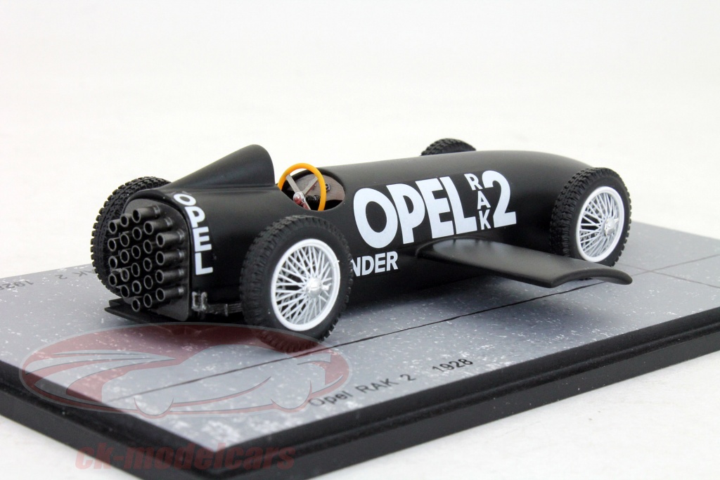 Spark 1:43 Opel RAK 2 rocket vehicle 1928 black S0821 model car S0821 ...