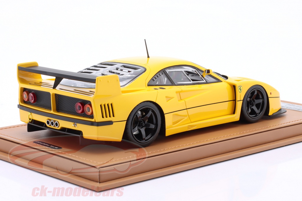 Tecnomodel 1:18 Ferrari F40 LM press version 1996 Modena yellow TM18 ...