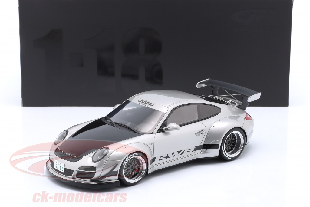 GT-SPIRIT 1:18 Porsche 911 (997) RWB Rauh-Welt Abu 2024 silver GT483 ...