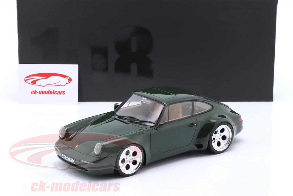GT-SPIRIT 1:18 Porsche 911 (964) Strosek Mega 30 Anos 2024 verde escuro ...