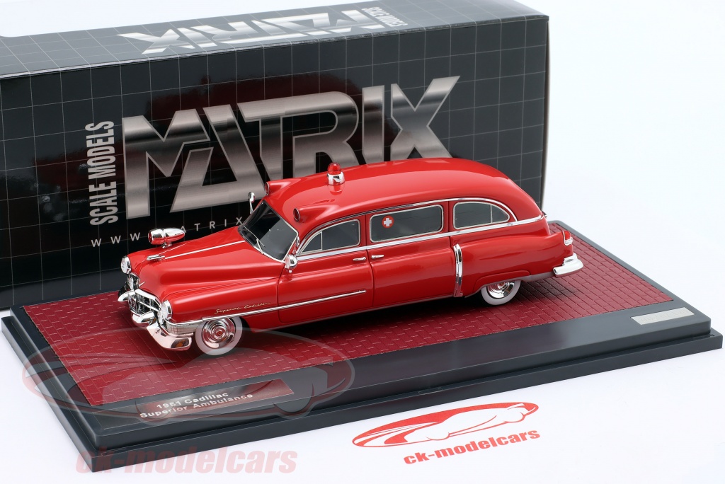 Matrix 1:43 Cadillac Superior Скорая помощь Год постройки 1951 красный ...