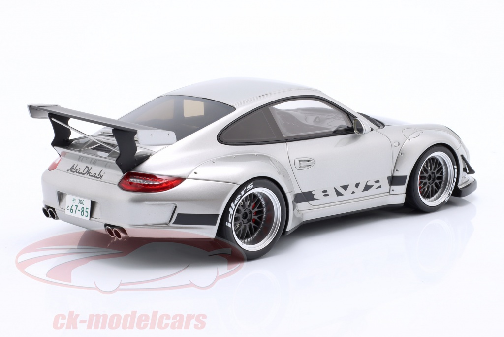 GT-SPIRIT 1:18 Porsche 911 (997) RWB Rauh-Welt Abu Dhabi 2024 silber ...