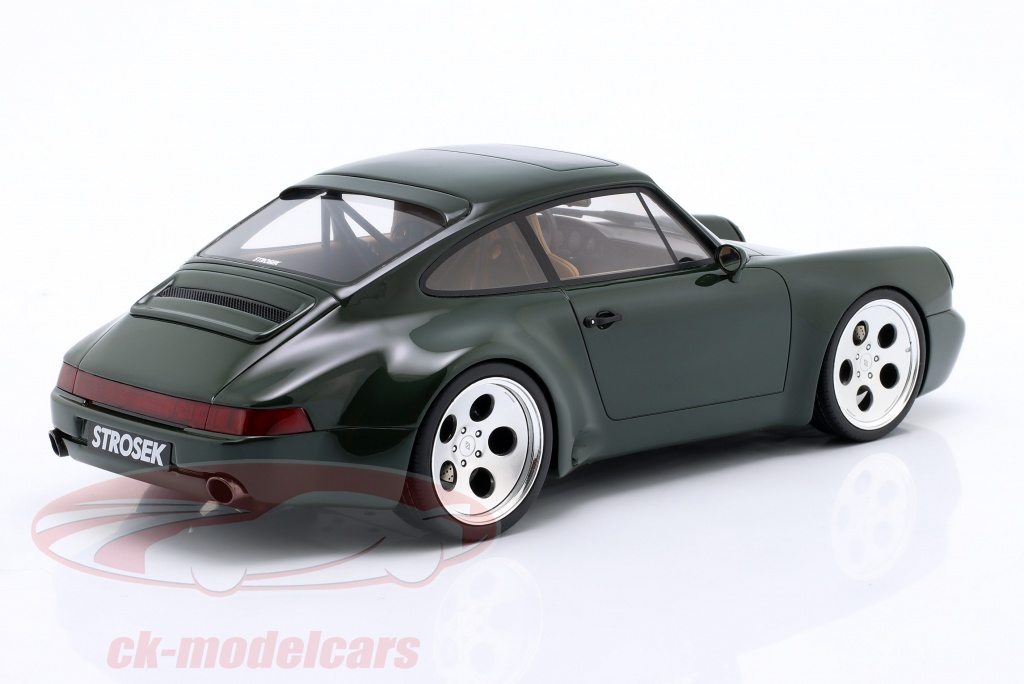 GT-SPIRIT 1:18 Porsche 911 (964) Strosek Mega 30 Years 2024 dark green ...