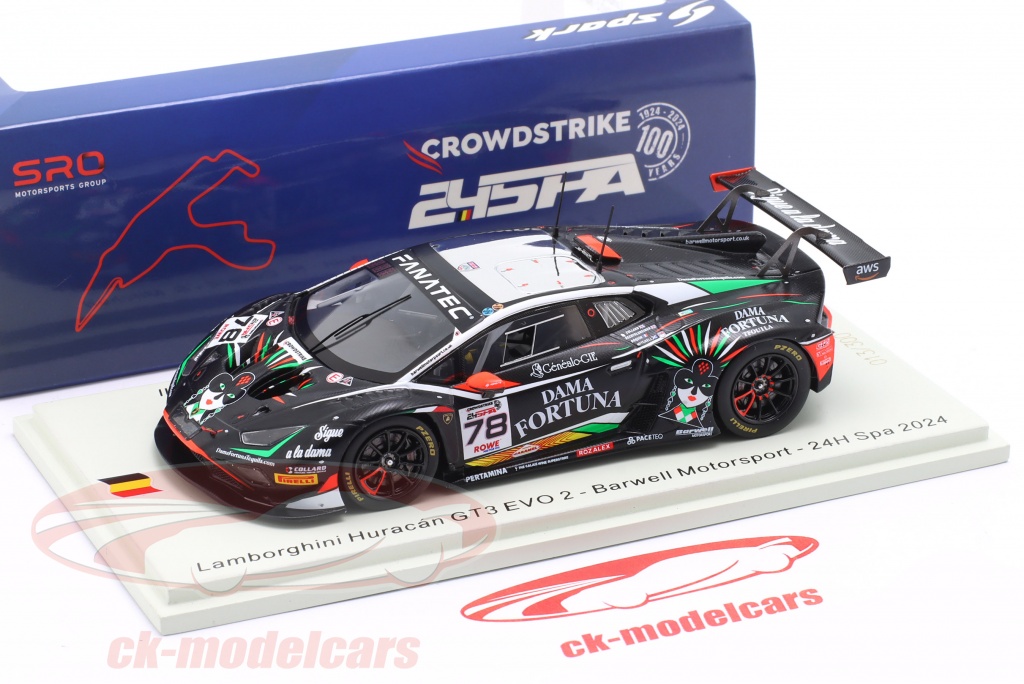 Spark 1:43 Lamborghini Huracan GT3 Evo2 #78 24h Spa 2024 Barwell ...