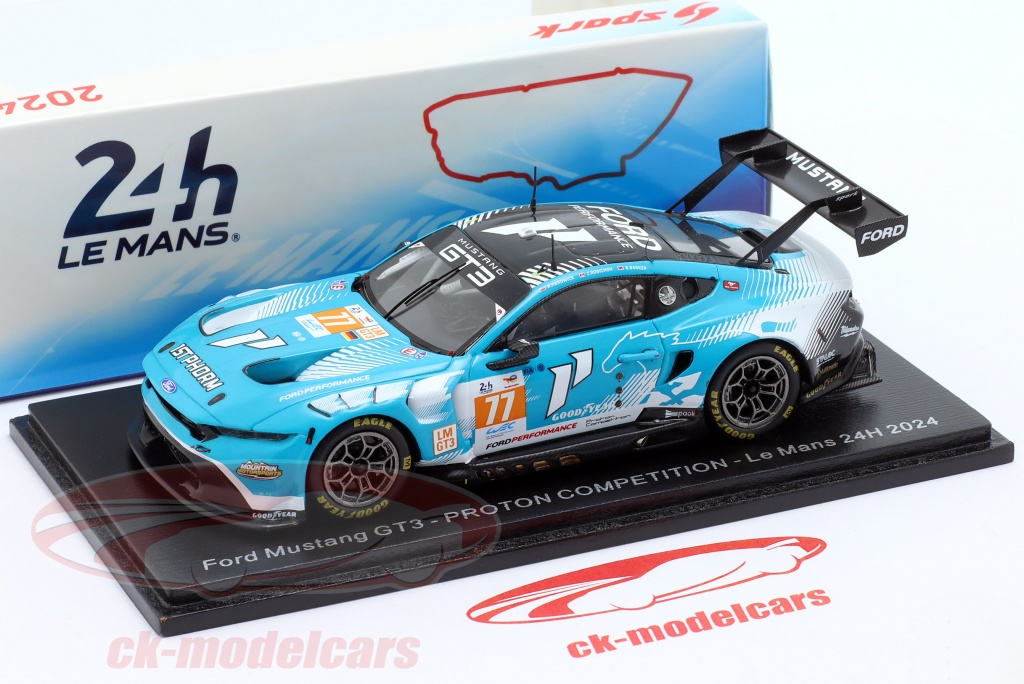 Spark 1:43 Ford Mustang GT3 #77 24h LeMans 2024 Proton Competition ...