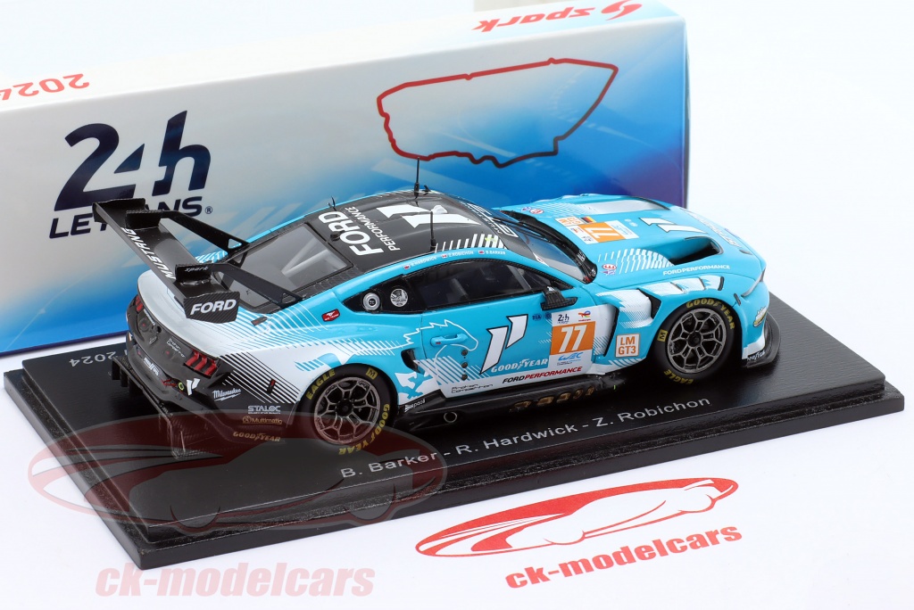 Spark 1:43 Ford Mustang GT3 #77 24h LeMans 2024 Proton Competition ...