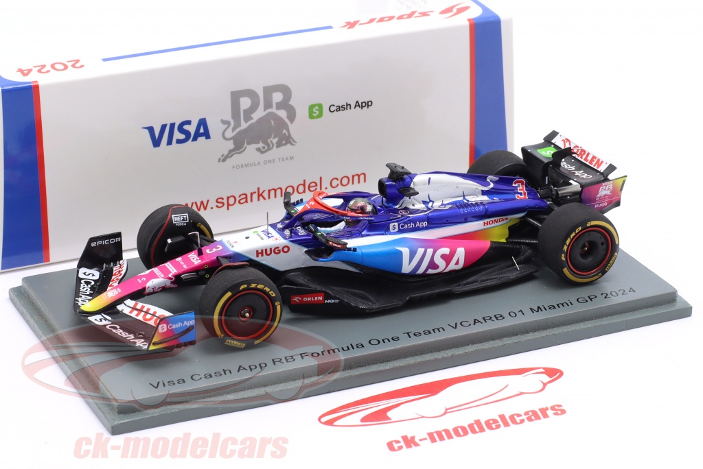 Spark 1:43 Daniel Ricciardo RB VCARB 01 #3 Miami GP fórmula 1 2024 ...