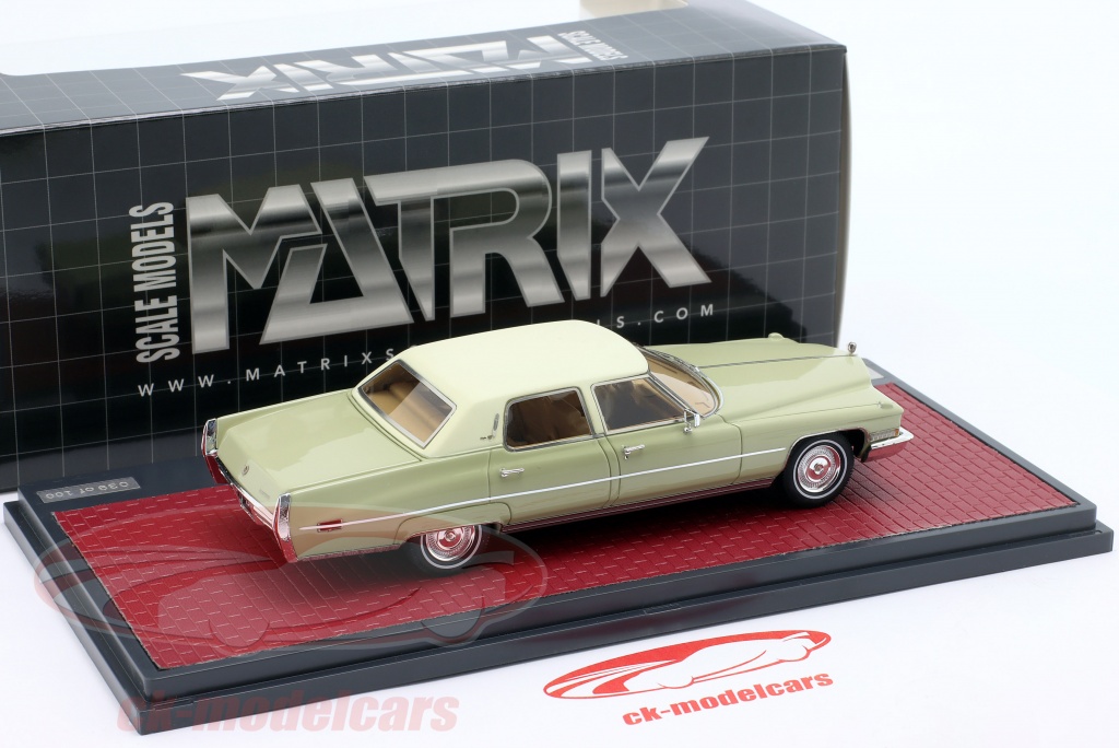 Matrix 1:43 Cadillac Fleetwood Sixty Brougham 建設年 1972 ベージュ / 白 MX20301 ...