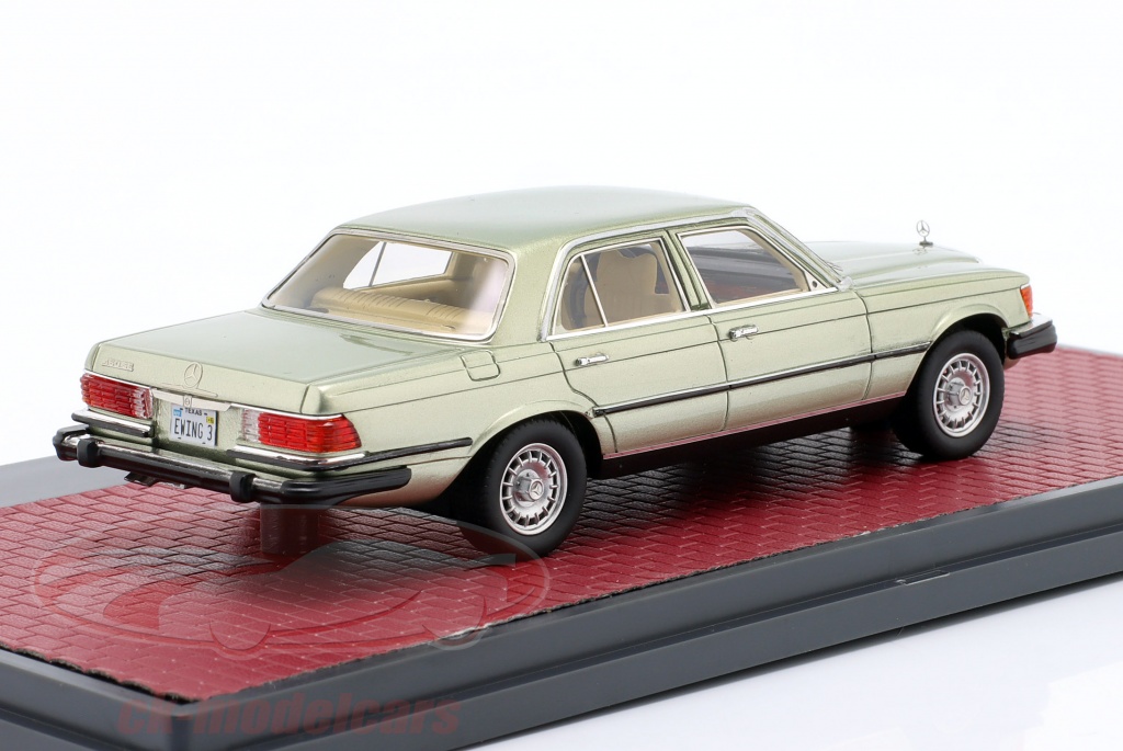 Matrix 1:43 Mercedes-Benz 450 SE (W116) USA Baujahr 1978 hellgrün metallic MX11302-221 ...