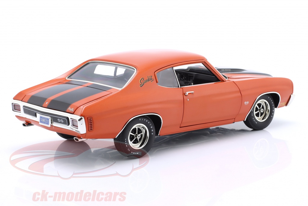 GMP 1:18 Chevrolet Chevelle SS 454 LS/6 sunkist year 1970 orange ...