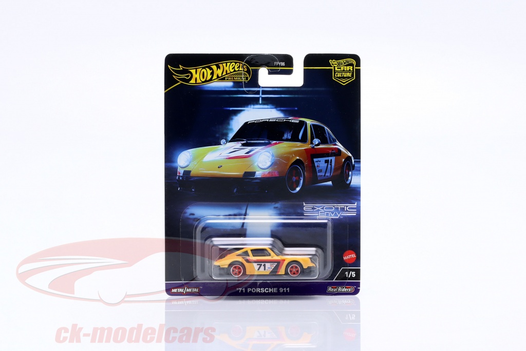 HotWheels 1:64 Porsche 911 #71 year 1971 HKC80 model car HKC80 194735100293