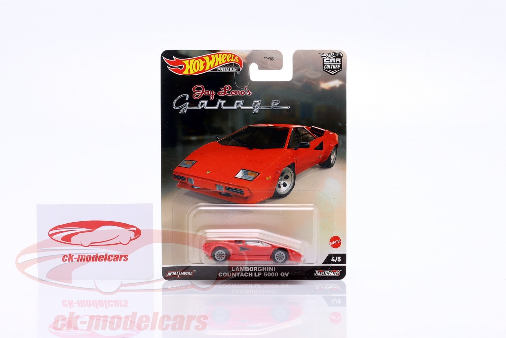 HotWheels 1:64 Lamborghini Countach LP 5000 QV (Jay Lenos Garage) red ...