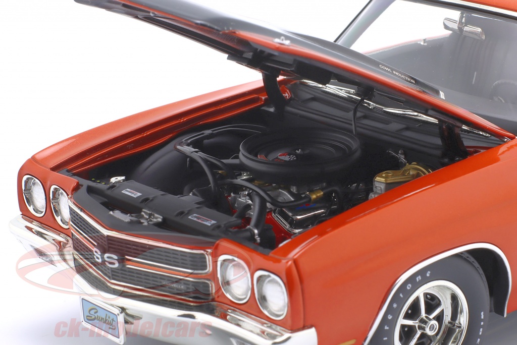 GMP 1:18 Chevrolet Chevelle SS 454 LS/6 sunkist year 1970 orange ...
