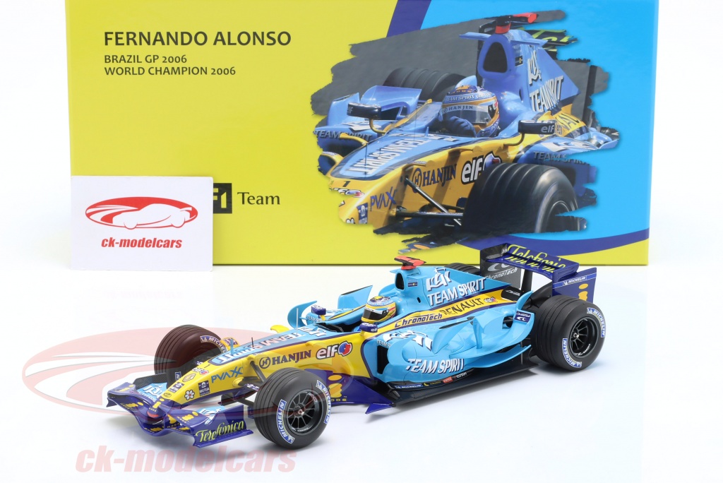 Minichamps 1:18 Fernando Alonso Renault R26 #1 2º Brasil GP fórmula 1 ...