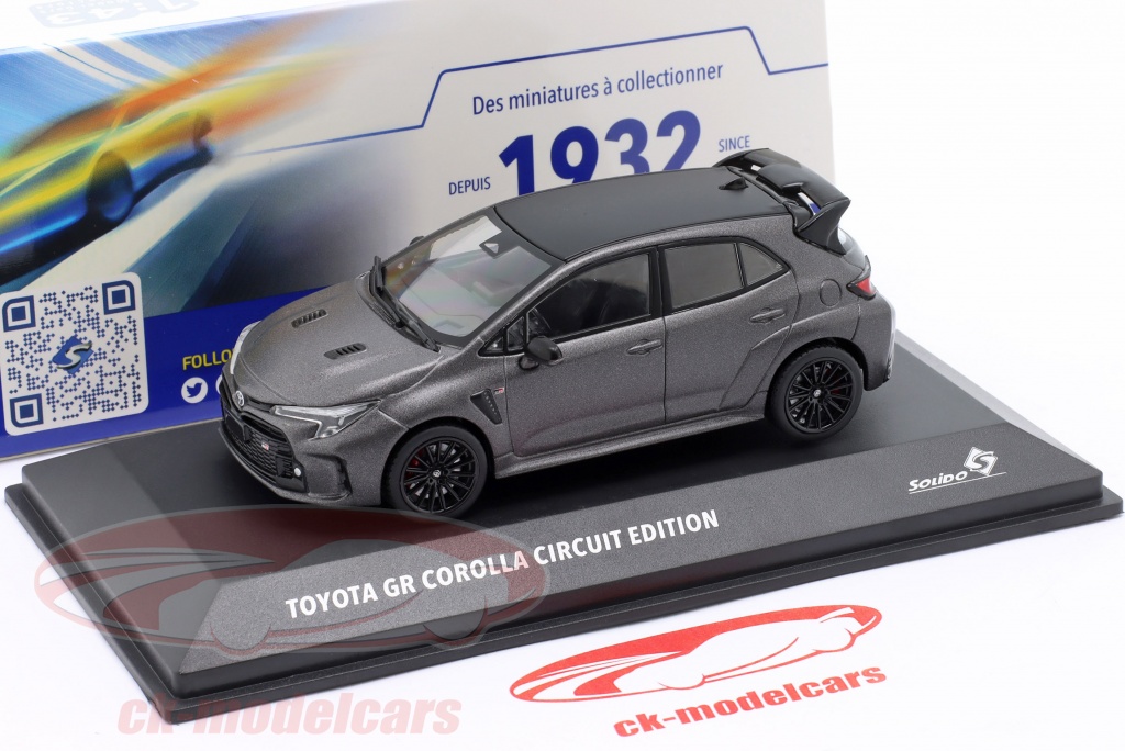Solido 1:43 Toyota GR Corolla Circuit Edition 2023 heavy metal gris ...